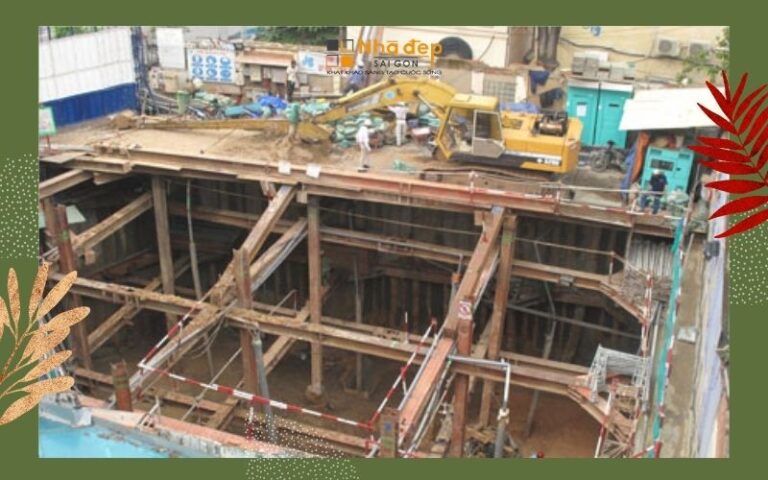 Tổng quan biện pháp thi công semi top down - Nhà Đẹp Sài Gòn